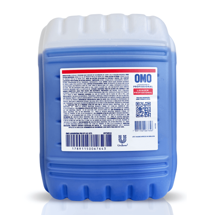 Sabão Líquido OMO Lavanderia Profissional 7 Litros | e.dona